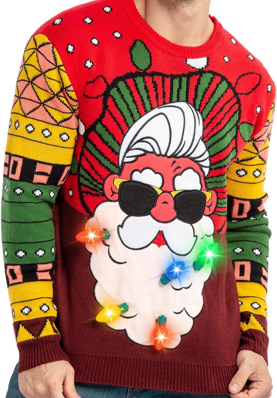 Pull De Noel Moche Lumineux